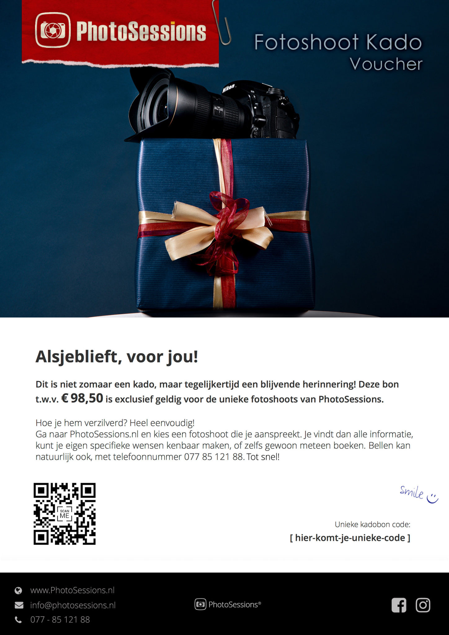 Het perfecte cadeau, Geef een mooie fotoshoot! - PhotoSessions.nl